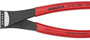 KNIPEX Tools 74 21 200, 8-Inch High Leverage Angled Diagonal Cutters