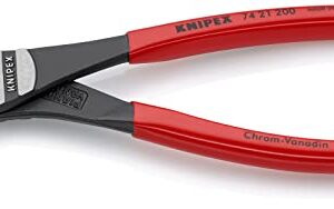 KNIPEX Tools 74 21 200, 8-Inch High Leverage Angled Diagonal Cutters