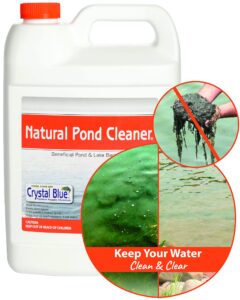 crystal blue natural pond cleaner - muck and sludge remover, safe for koi - 1 gallon