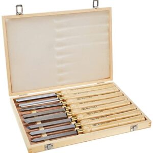 PSI Woodworking LCHSS8 Wood Lathe 8pc HSS Chisel Set