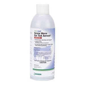 neogen 045446001006 prozap screw worm ear tick aerosol (w/dye) 12oz