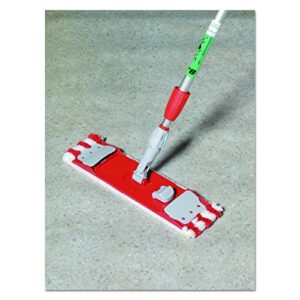 Unger MD40R Microfiber Mop Head, 16 x 5, Medium-Duty 7mm Pile, Red/White