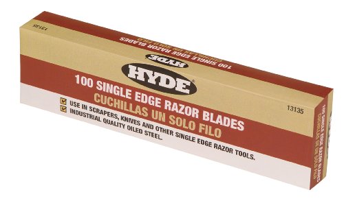 HYDE 13135 Single Edge Blades, 100 Pack