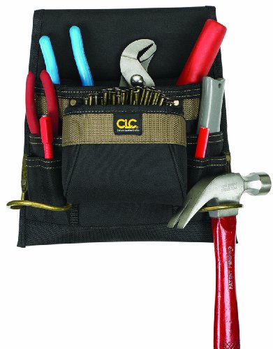 CLC Custom Leathercraft 1823 Nail and Tool Bag, Poly, 8-Pocket , Blue