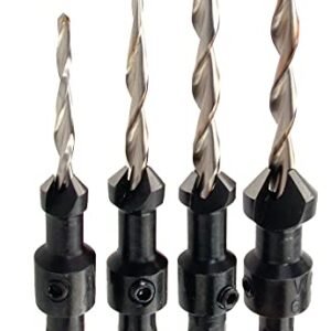 Wolcraft Screw Setter Set with Tapered Drill Bits