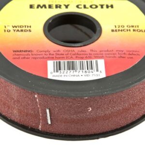 Forney 71806 Emery Cloth, 320-Grit, 1-Inch-by-10-Yard Bench Roll