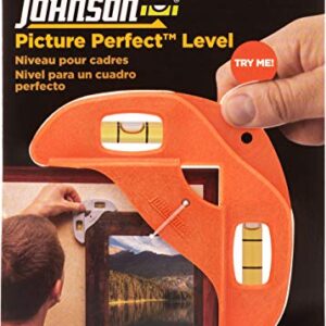 Johnson Level & Tool 118000 Picture Perfect Level, Orange, 1 Level