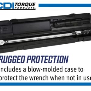 CDI 2503MFRPH Comfort Grip Dual Scale Micrometer Adjustable Click Style Torque Wrench - 1/2-Inch Drive - 30 to 250 ft. lb. Torque Range