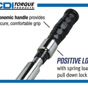 CDI 2503MFRPH Comfort Grip Dual Scale Micrometer Adjustable Click Style Torque Wrench - 1/2-Inch Drive - 30 to 250 ft. lb. Torque Range