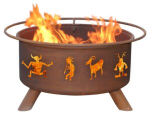 patina products f112, 30 inch kokopelli fire pit