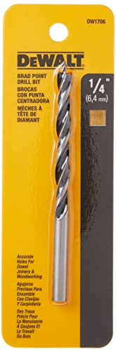 DEWALT DW1706 Brad Point, 1/4-Inch