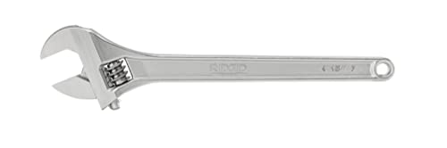 RIDGID 86922 765 Adjustable Wrench, 15-inch Adjustable Wrench for Metric and SAE