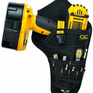 CLC Custom Leathercraft 5023 Deluxe Cordless Poly Drill Holster, Black