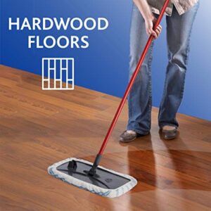 O-Cedar Hardwood Floor 'N More Microfiber Mop Refill,Blue/White