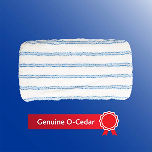 O-Cedar Hardwood Floor 'N More Microfiber Mop Refill,Blue/White