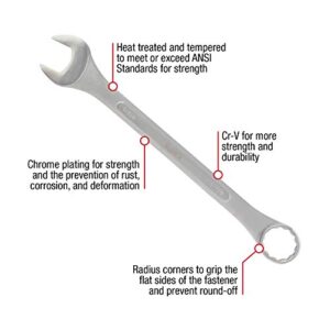 Sunex Tools 9707 Jumbo Fractional Combination Wrench Set, 7Piece (Includes Roll-Case), SAE Jumbo Combination Wrench Set