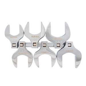 sunex 9722a 6 piece 1/2" dr. jumbo crowfoot set crv