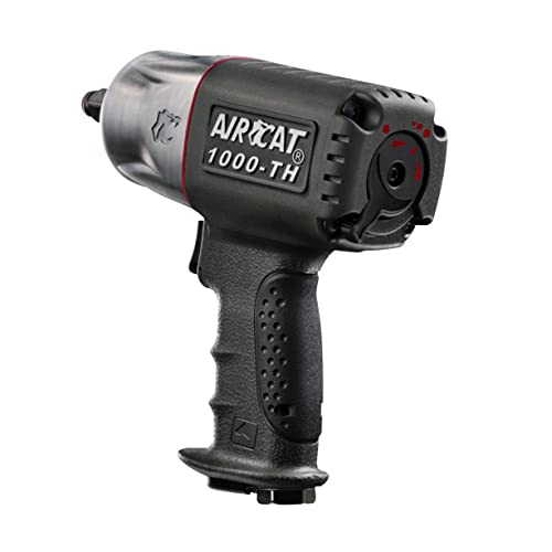 AIRCAT Pneumatic Tools 1000-TH: 1/2-Inch Composite Impact Wrench 1,000 ft-lbs - Standard Anvil