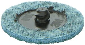 3m 07515 7515 scotch-brite roloc surface conditioning disc, blue, 2 in, very fine