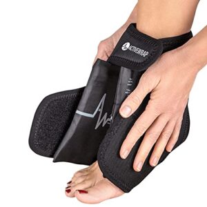 activewrap - foot and ankle ice pack wrap for surgery care, ankle sprain, swelling and more, reusable packs injuries with compression, use for hot cold therapy or contrast therapy, small/medium