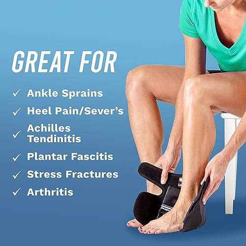 ActiveWrap - Foot and Ankle Ice Pack Wrap for Surgery Care, Ankle Sprain, Swelling and More, Reusable Packs Injuries with Compression, Use for Hot Cold Therapy or Contrast Therapy, Small/Medium