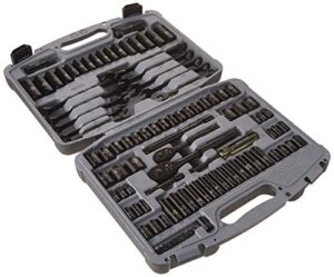 stanley drive socket set, black chrome, laser etched, 99-piece (92-839)