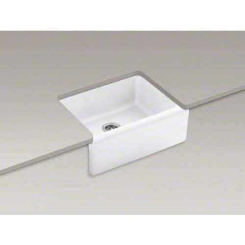 KOHLER K-6573-5U-0 Alcott Apron-Front, Undercounter Kitchen Sink, White