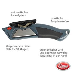 Clauss Auto-Load Utility Knife With 10 Blades