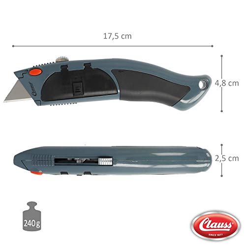 Clauss Auto-Load Utility Knife With 10 Blades