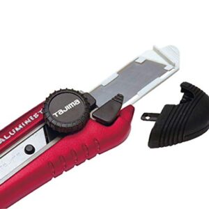 TAJIMA Utility Knife - 1" 7-Point Rock Hard Magazine Snap Blade Box Cutter with Dial Lock & 3 Rock Hard Blades - AC-701R