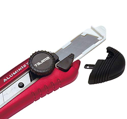 TAJIMA Utility Knife - 1" 7-Point Rock Hard Magazine Snap Blade Box Cutter with Dial Lock & 3 Rock Hard Blades - AC-701R