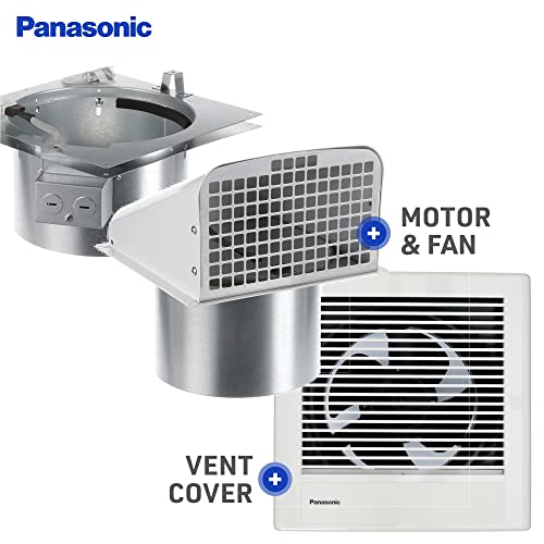 Panasonic FV-08WQ1 WhisperWall Bathroom Fan - Thru-the-Wall Ventilation Fan - 70 CFM