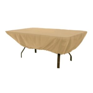 classic accessories terrazzo rectangular/oval patio table cover, retail