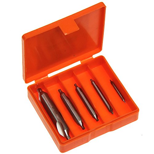 Anytime Tools 5 Center Drill Countersink Lathe Bit Mill Tooling Set