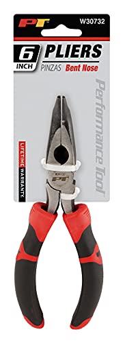 Performance Tool W30732 6-Inch Curved Long Nose Pliers