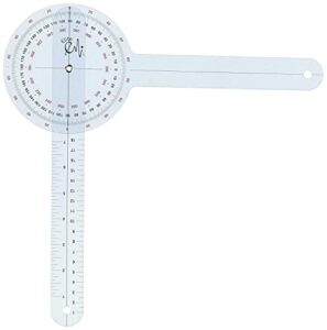 emi plastic 12" goniometer 360 degree isom