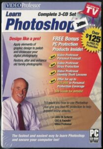 video professor learn photoshop 3 complete 3-cd set videoprofessor