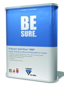 f-secure antivirus 2007 - 3 pcs