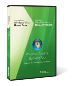 microsoft windows vista anytime upgrade pack [home basic to home premium] [old version]