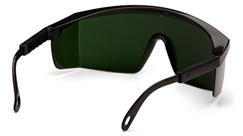 Pyramex Integra Safety Eyewear, 5.0 Ir Filter Lens With Black Frame