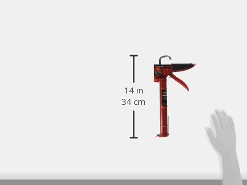 Performance Tool W54250 Ratcheting Caulk Gun with Built-In Nozzle Cutter for Easy Material Application