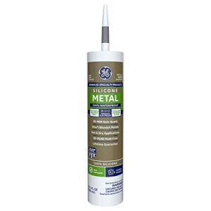 ge sealants & adhesives ge5050 advanced silicone 2 sealant, 10.1oz, metallic gray