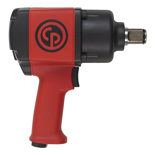 Chicago Pneumatic CP7773 Air Impact Wrench (1 Inch), Air Impact Gun Industrial Repair & Assembly Tool, Pistol Handle, Twin Hammer, Max Torque Output 1200 ft. lbf/1630 Nm, 6300 RPM