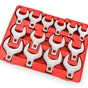 TEKTON 1/2 Inch Drive Jumbo Crowfoot Wrench Set, 14-Piece (1-1/16-2 in.) | 2585