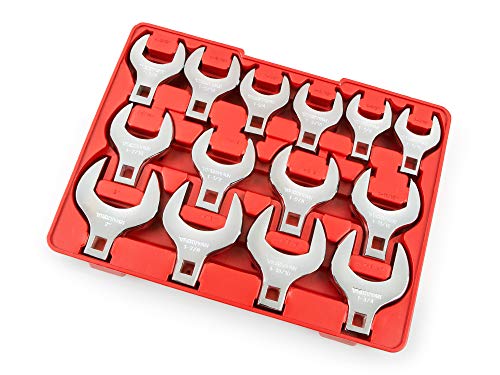 TEKTON 1/2 Inch Drive Jumbo Crowfoot Wrench Set, 14-Piece (1-1/16-2 in.) | 2585