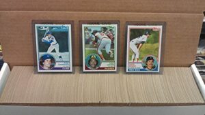 1983 topps baseball complete near mint to mint 792 card set with rookie cards of hall of famers wade boggs, tony gwynn and ryne sandberg plus the 2nd year card of cal ripken! loaded with other stars including george brett, nolan ryan, mike schmidt, steve