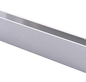 CRL Bright Anodized Frameless Shower Door Aluminum Deep U-Channel for 3/8" Thick Glass - 95 in long