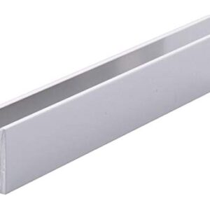 CRL Bright Anodized Frameless Shower Door Aluminum Deep U-Channel for 3/8" Thick Glass - 95 in long