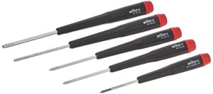 wiha 26491 5-piece ball metric end hex driver set