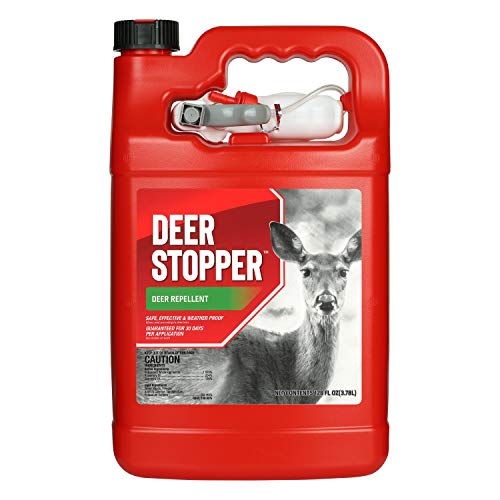 Deer Stopper Repellent - Safe & Effective, All Natural Food Grade Ingredients; Repels Deer Elk, and Moose; Ready to Use, 1 Gallon Liquid Refill Bottle